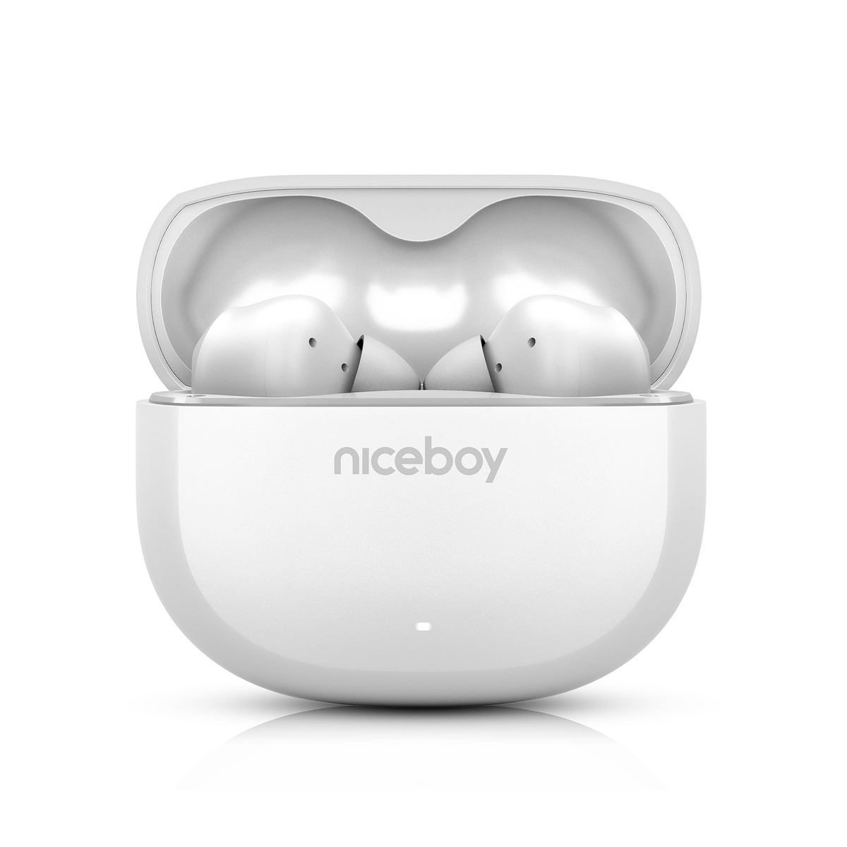 Niceboy Słuchawki Douszne Pins 4 Arctic White Białe ANC BT 6.0 IPX4 Do 28h BIAŁY | SMARTFONY I ...