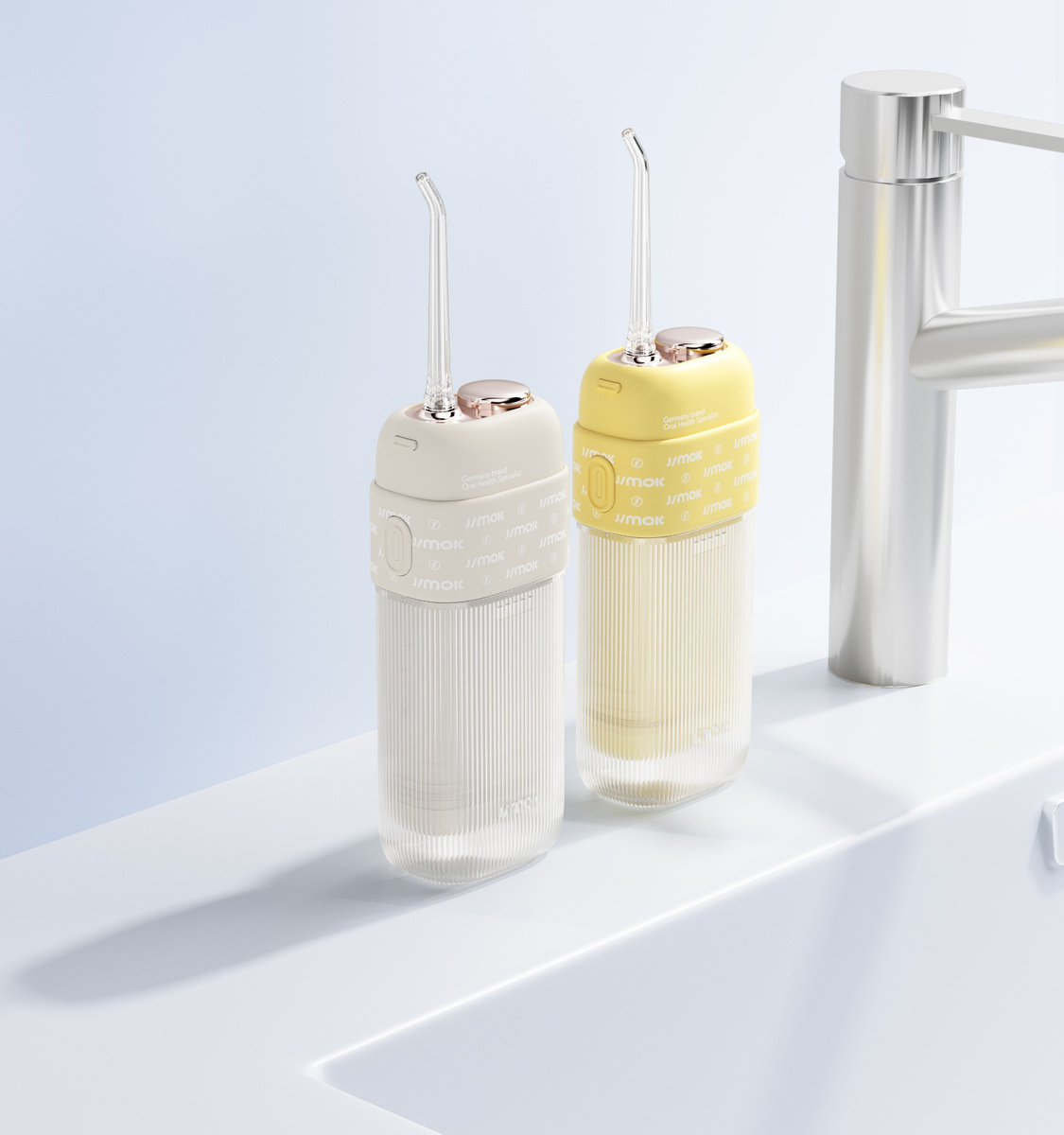 Jimok S5 White Irygator do zębów BIAŁY | AGD MAŁE \ ZDROWIE I URODA \ HIGIENA JAMY USTNEJ ...