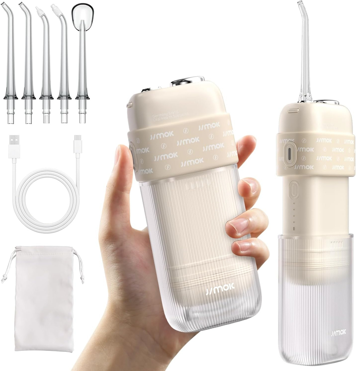 Jimok S5 White Irygator do zębów BIAŁY | AGD MAŁE \ ZDROWIE I URODA \ HIGIENA JAMY USTNEJ ...