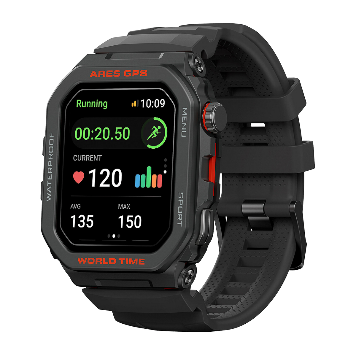 Zeblaze Smartwatch Ares GPS Lava Black wsparcie asystenta głosowego dla ...